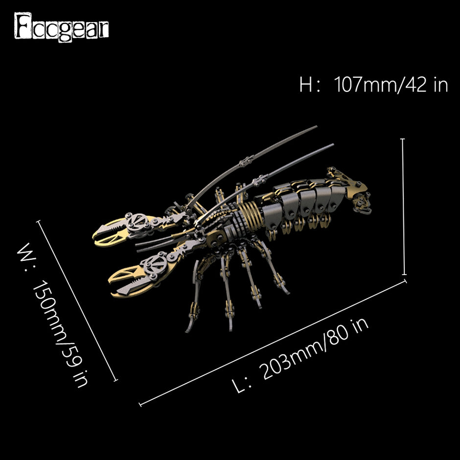 FCCGEAR 3D metal mechanical lobster – Floatingcity